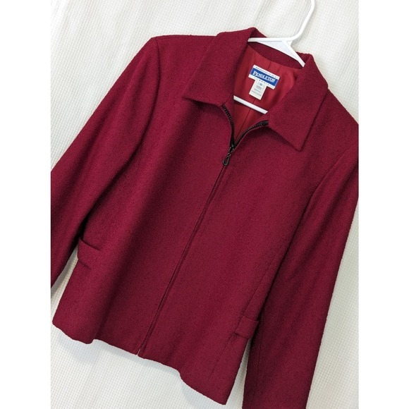 Pendleton | Jackets & Coats | Nwot Pendleton Wool Rich Ruby Red Lined ...